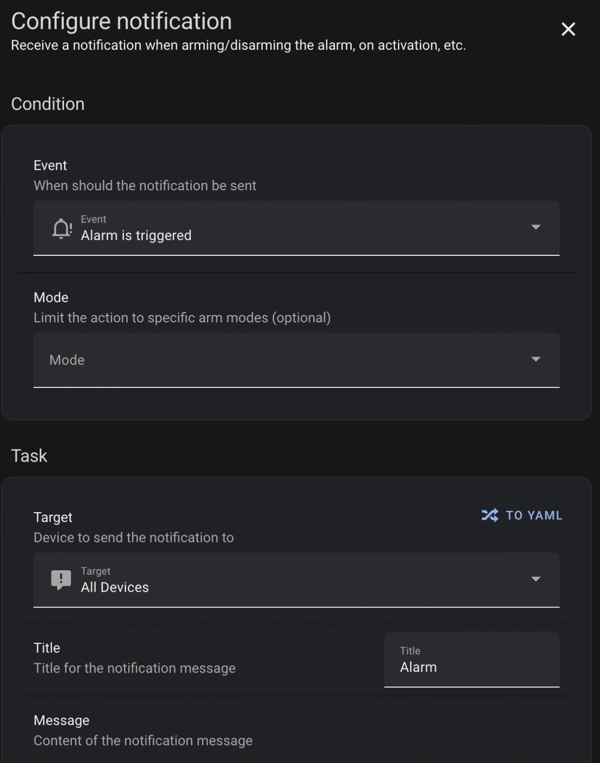 Smart Home Security with Alarmo in Home Assistant - YASH!